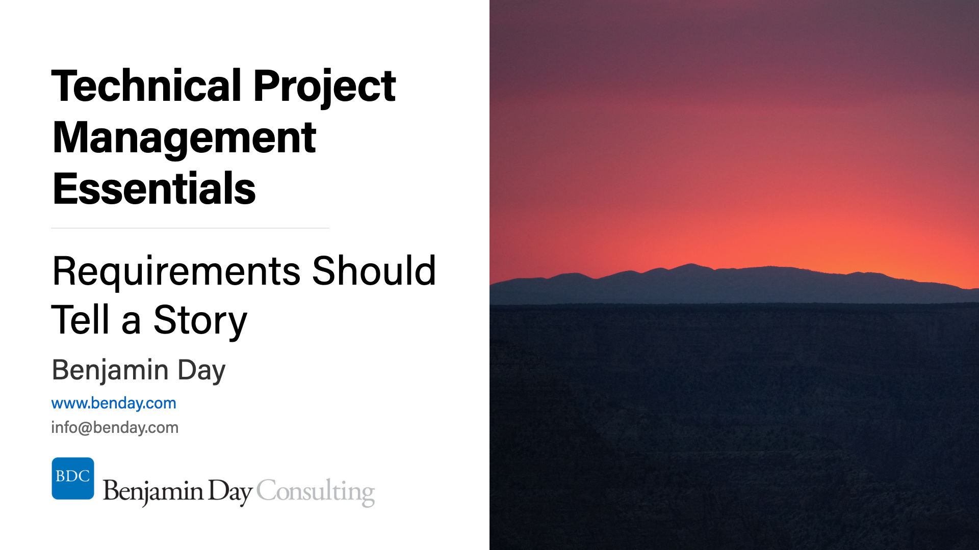 Technical Project Management #3: Requirements Should Tell a Story ...